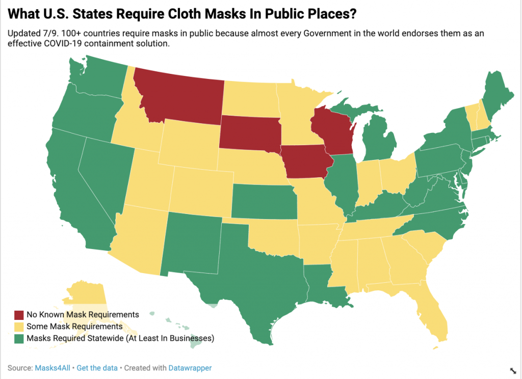 Breaking: Louisiana Becomes The 24th U.S. State To Make Masks Mandatory